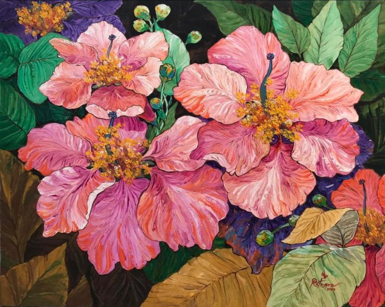 Queen Grape Myrtle (Banaba) by Roderick Sta. Ana - Art Circle Gallery