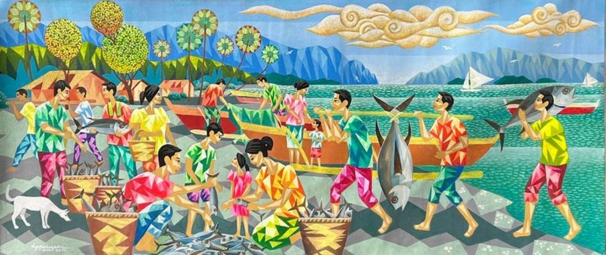 Biyaya Ng Karagatan by Anthony Geduspan - Art Circle Gallery