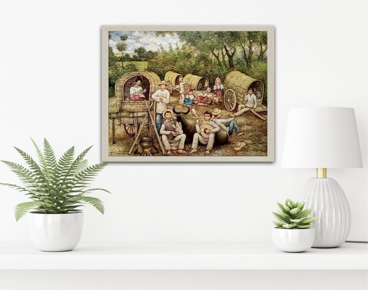 Caravan (Merchants) by Eberle Catampongan - Art Circle Gallery