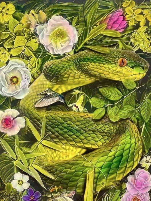 Serpentine Wisdom by Bullet Dematera - Art Circle Gallery