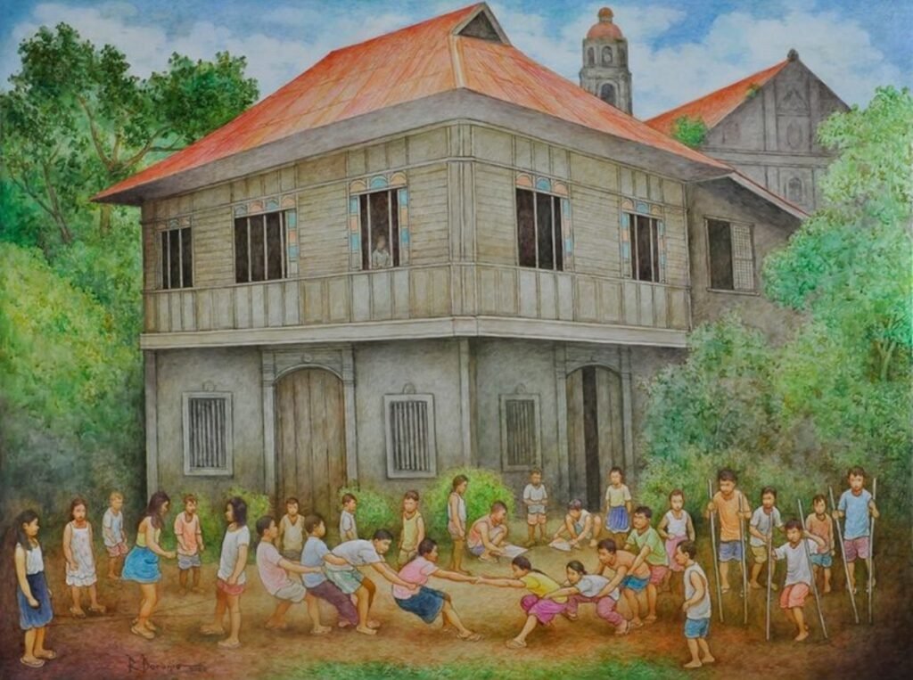 Larong Pinoy Series 3 by Rico Doronio - Art Circle Gallery