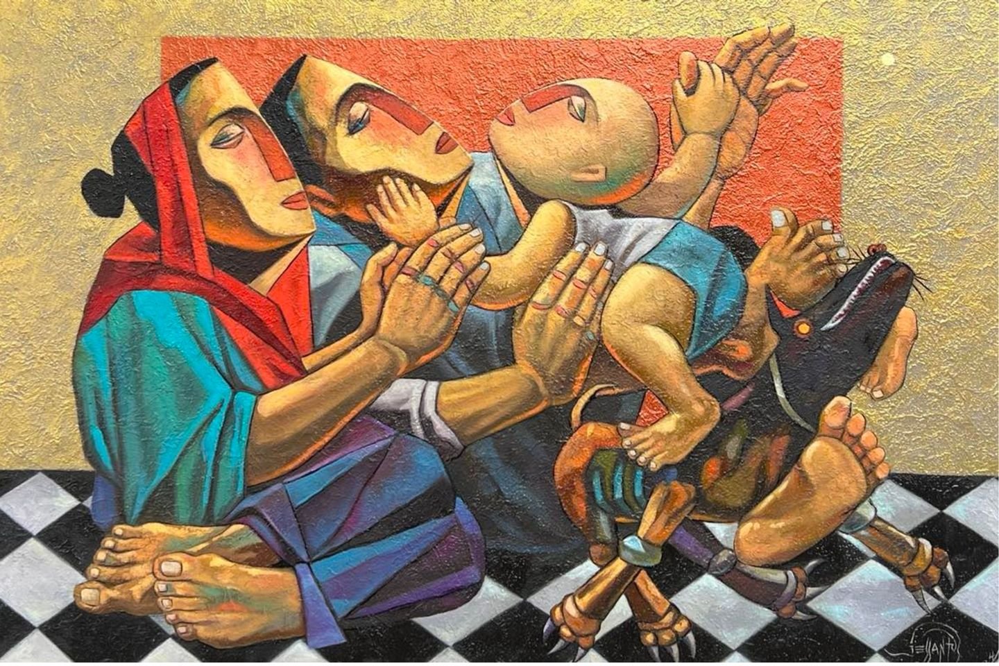 Family is Everything by Jess Santos - Art Circle Gallery