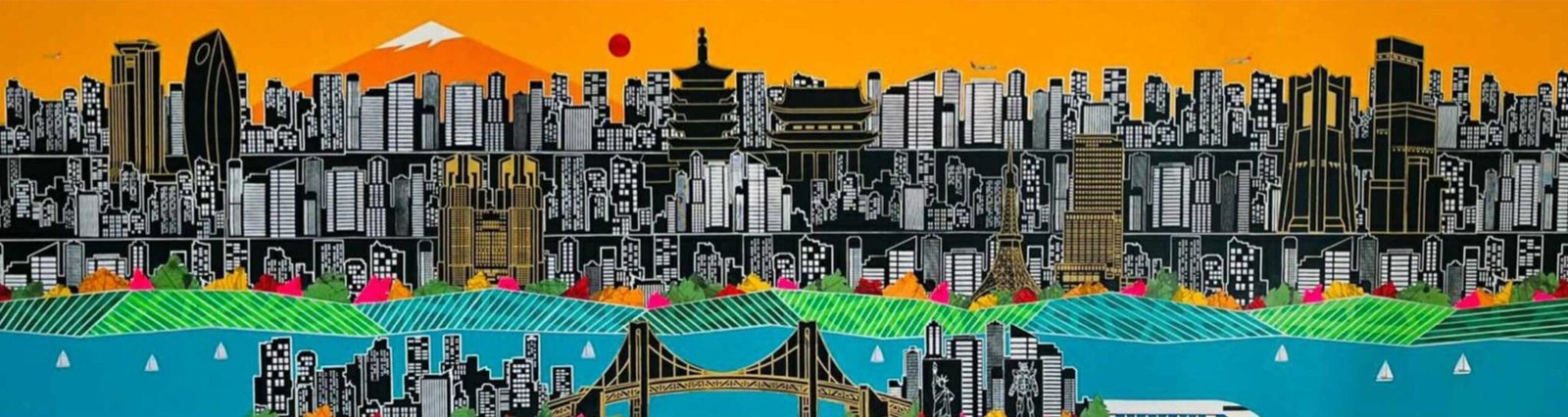 Land of The Rising Sun Tokyo by Levi Yu - Art Circle Gallery