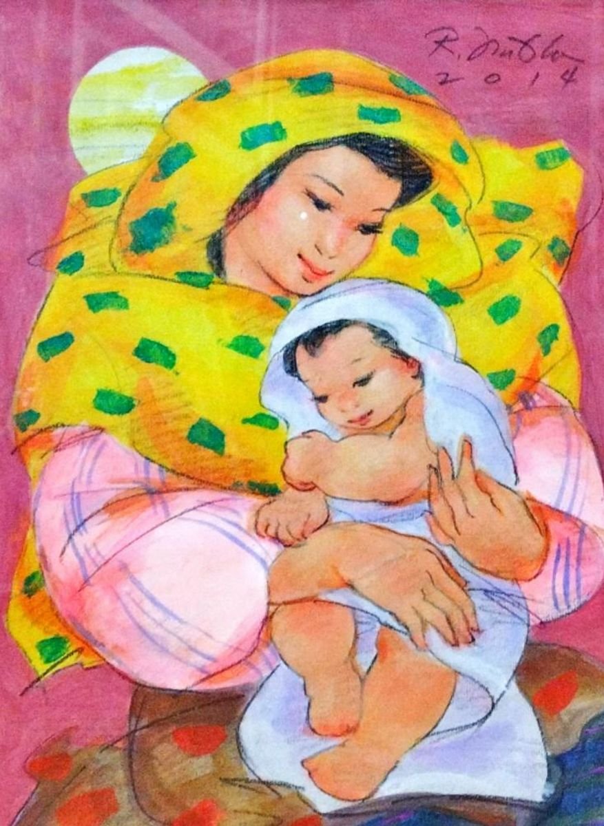 Mother and Child by Roberto Nubla - Art Circle Gallery