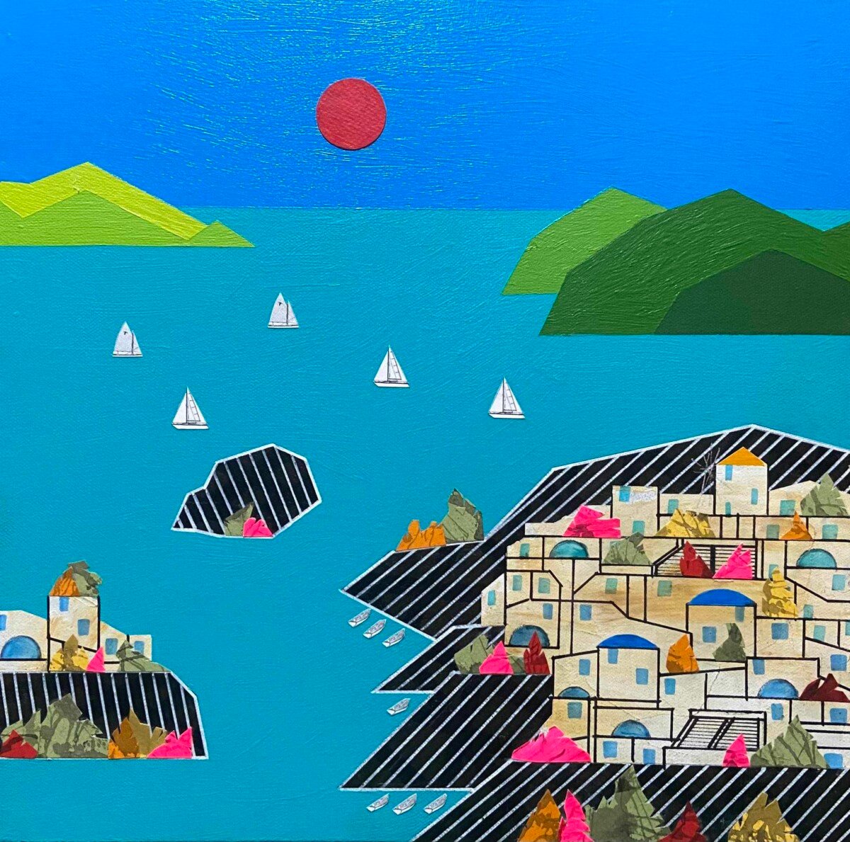 Santorini, Greece Series by Levi Yu - Art Circle Gallery