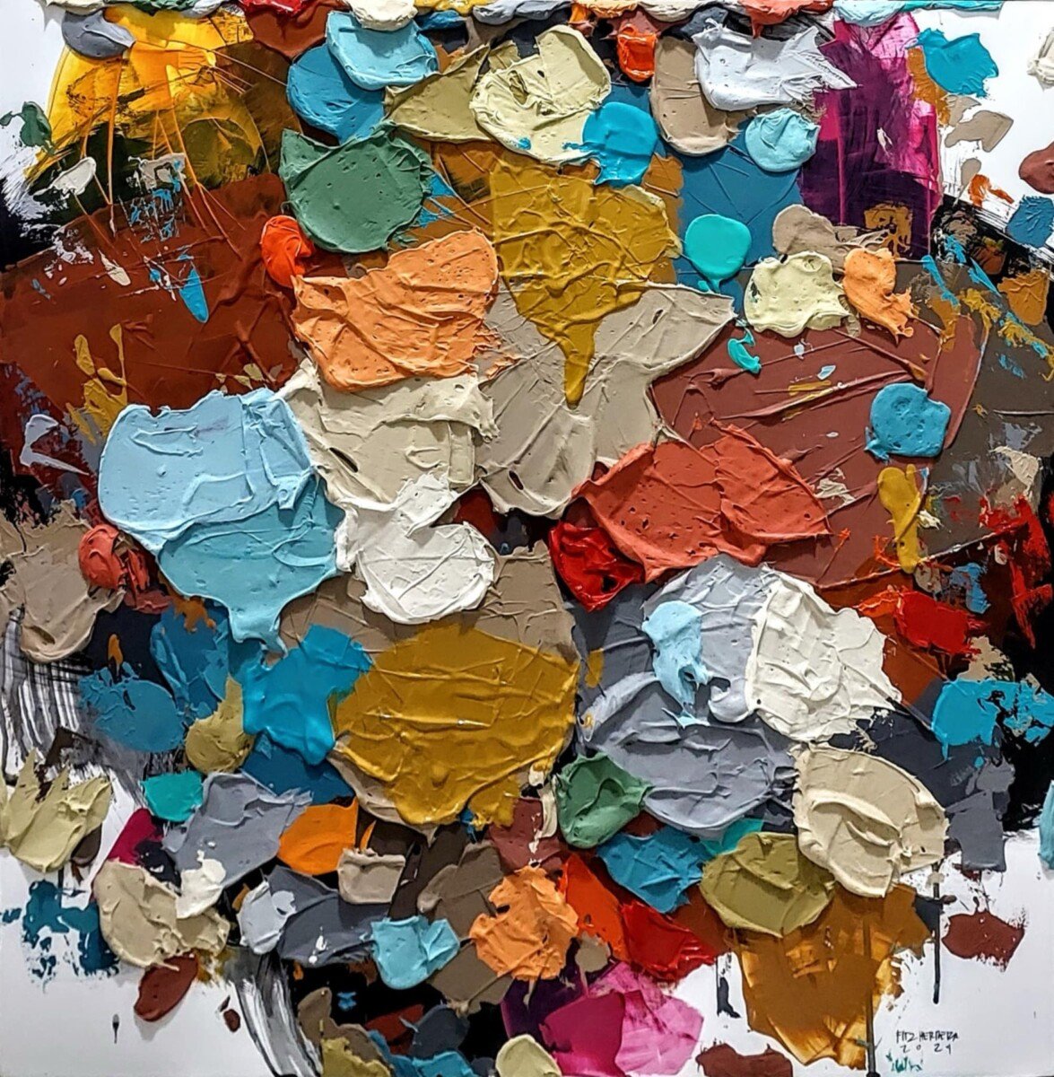 A Bust Of Paint To The Head I by Fitz Herrera - Art Circle Gallery