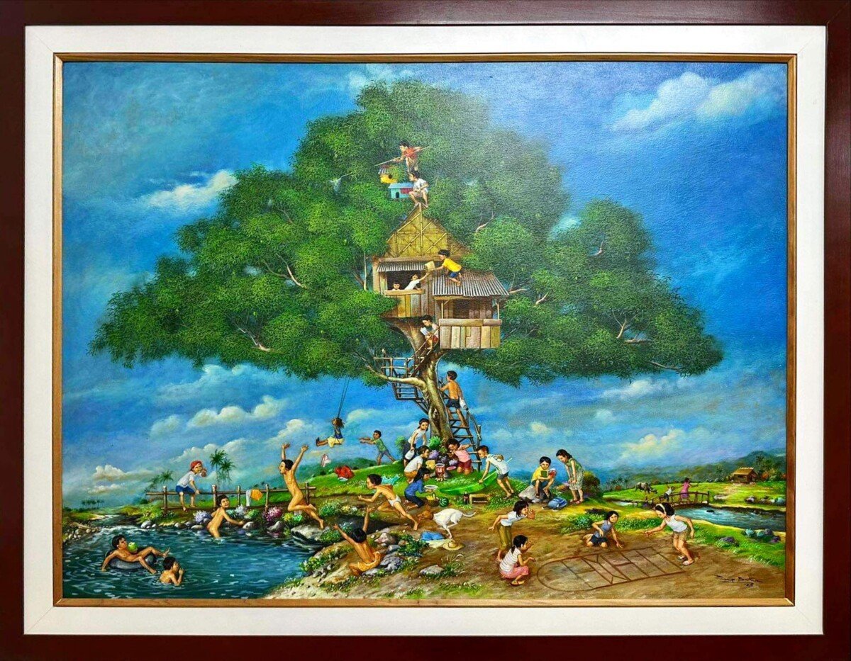 Traditional Treehouse by Joseph Bañez - Art Circle Gallery