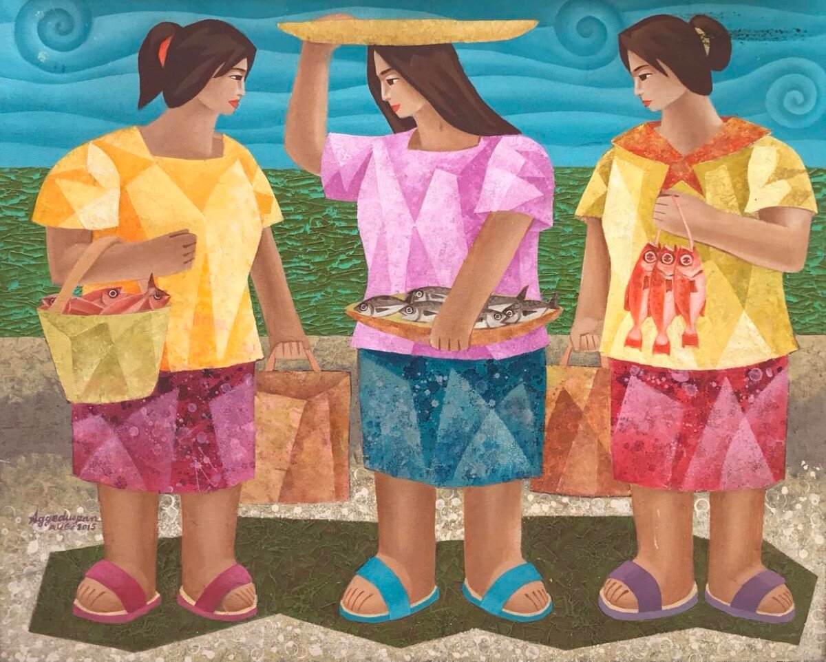 Fish Vendor by Anthony Geduspan - Art Circle Gallery