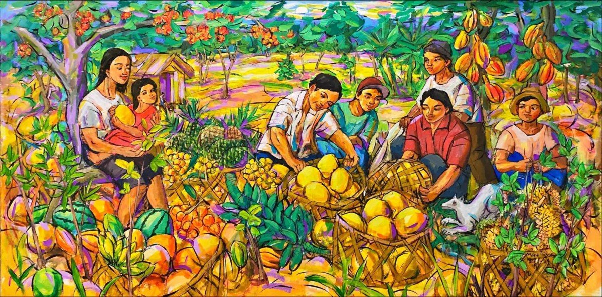 Harvesting Together by Manuel Montoya - Art Circle Gallery