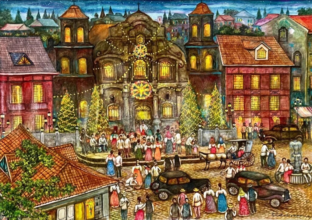 A Night of Light and Tradition by Eberle Catampongan - Art Circle Gallery