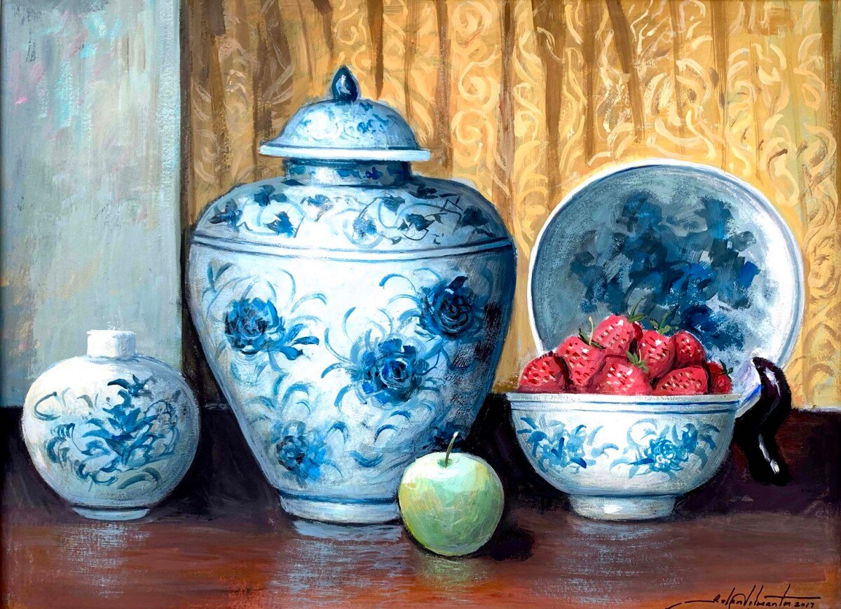 Blue Series by Roland Delos Santos - Art Circle Gallery