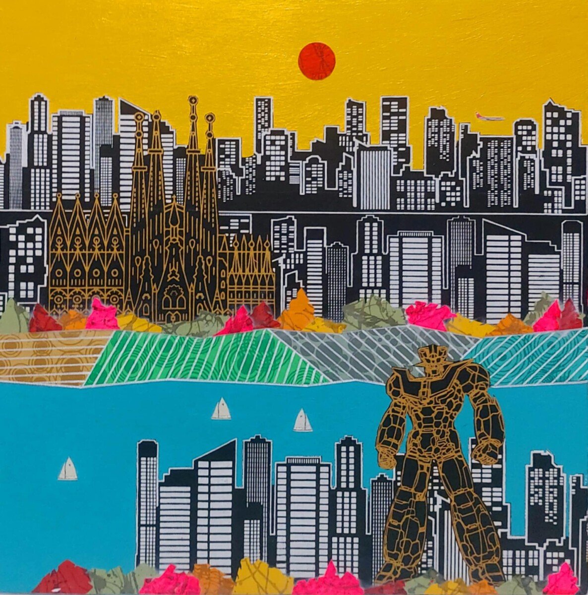 Z’s Pocket Punch in Barcelona by Levi Yu - Art Circle Gallery