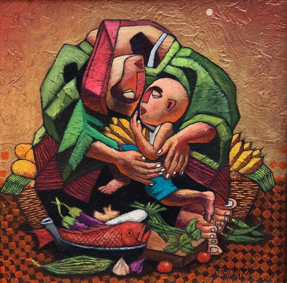 Kalinga ni Inay by Jess Santos - Art Circle Gallery