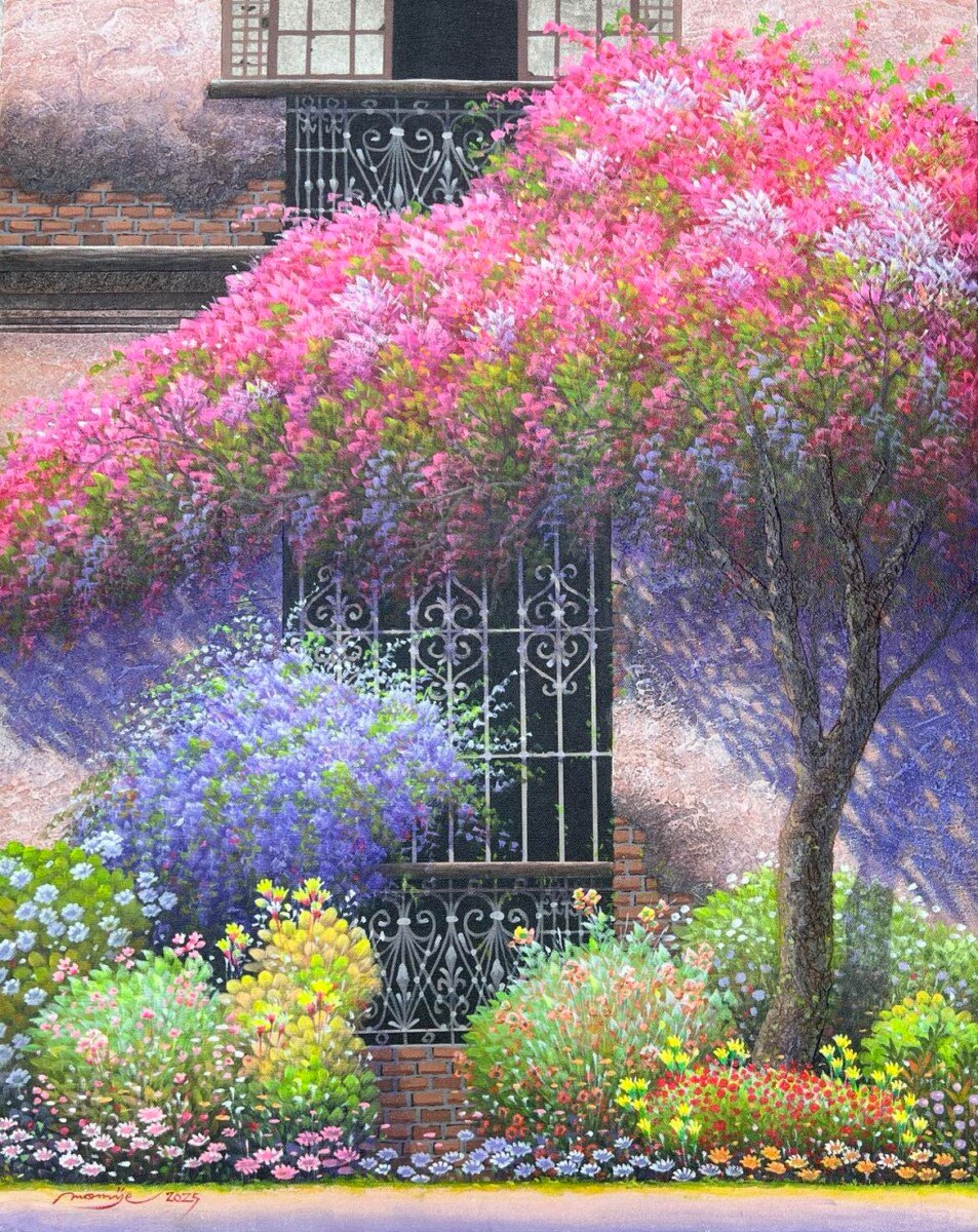 Floral Sanctuary by Larry Memije - Art Circle Gallery