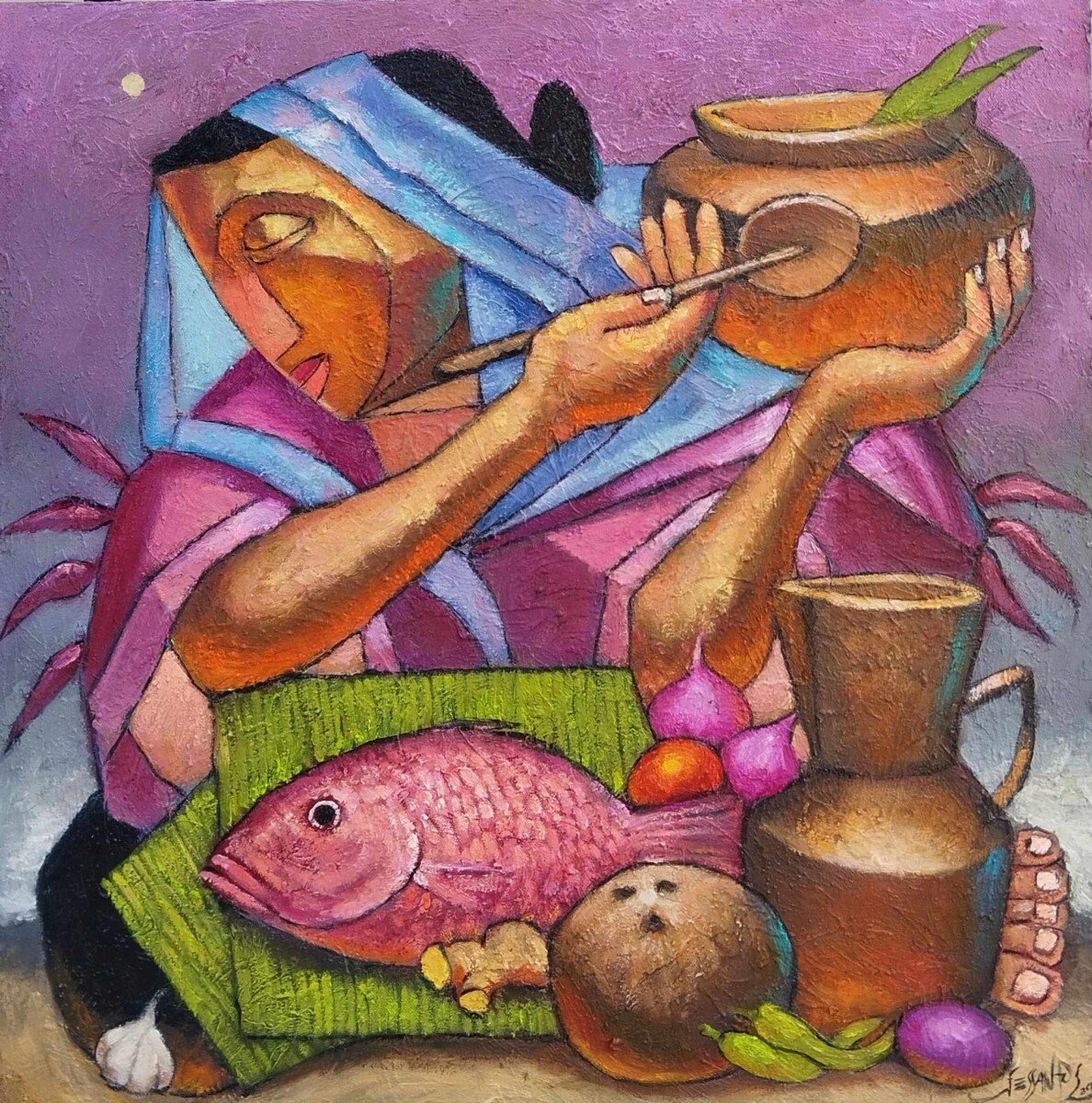 Savoring Tradition by Jess Santos - Art Circle Gallery
