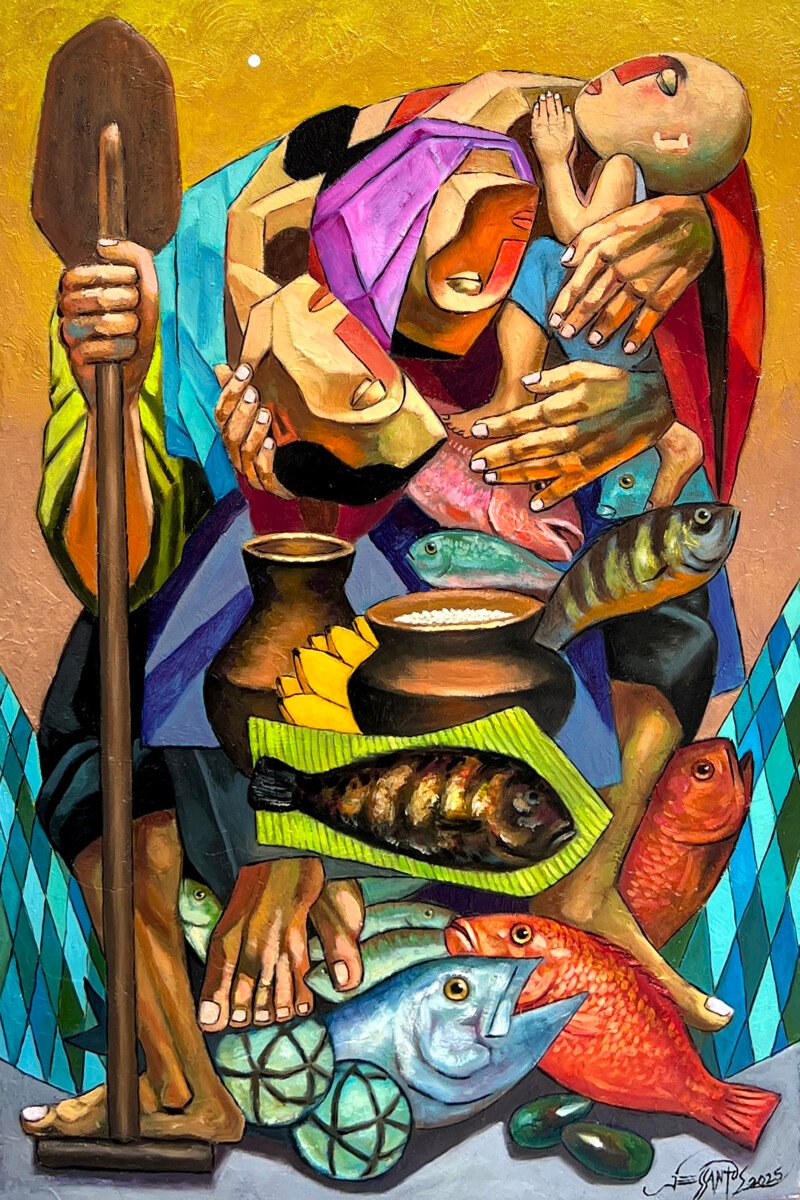 Hapunan by Jess Santos - Art Circle Gallery