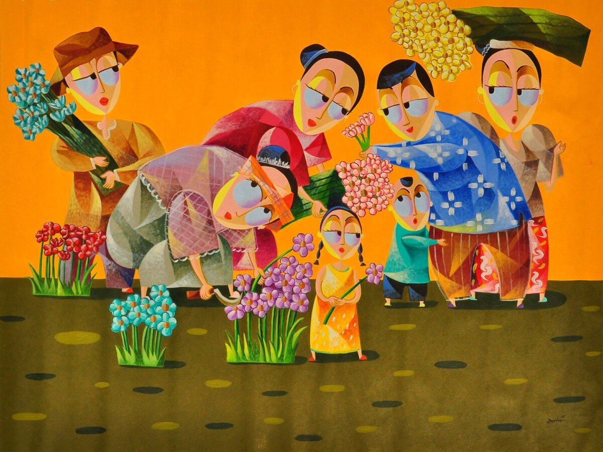 Pista ng Bulaklak by Jovan Benito - Art Circle Gallery