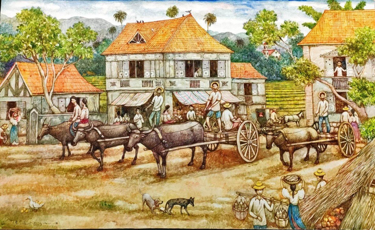 Paragos Carabao Cart by Eberle Catampongan - Art Circle Gallery
