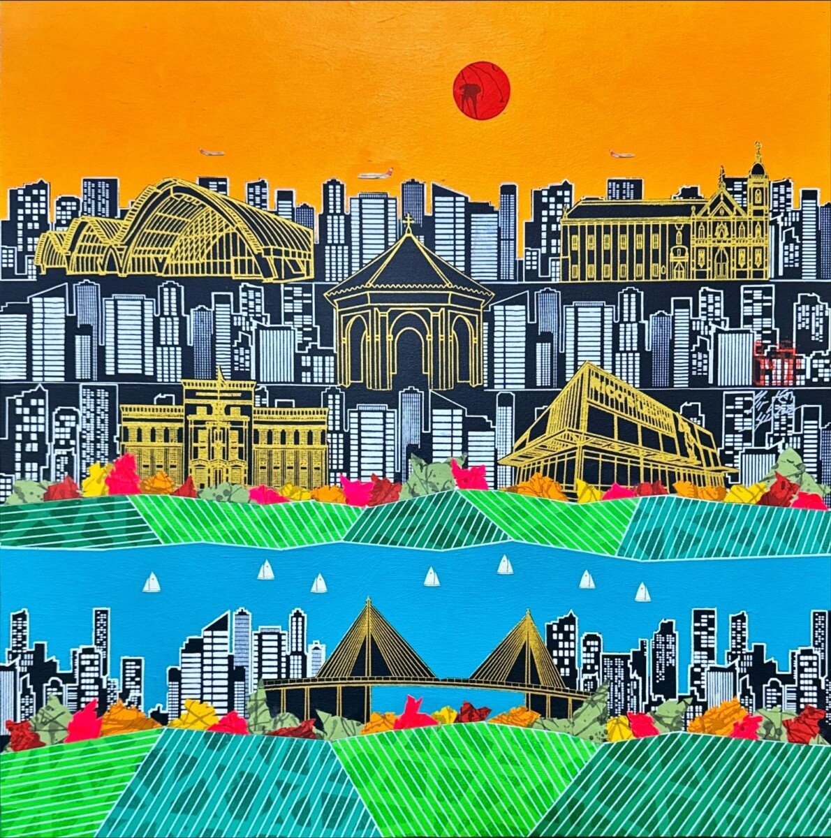 Queen City Of The South, Cebu City by Levi Yu - Art Circle Gallery