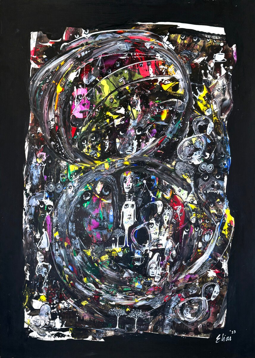 Opposing Thoughts by Elias Pernecita - Art Circle Gallery