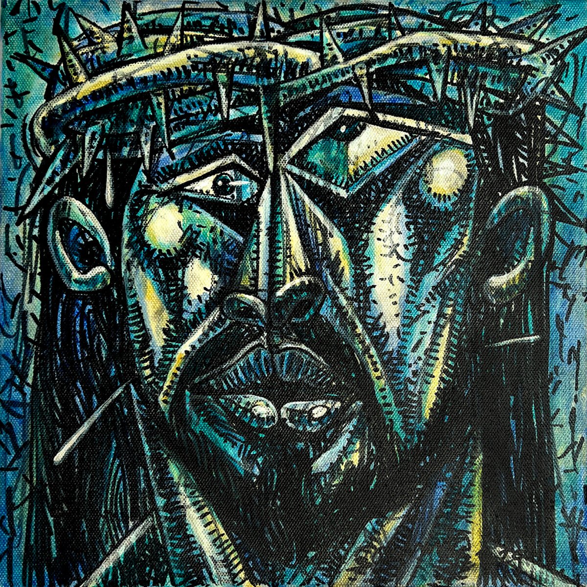 Sampung Mga Dasal at Panalangin IX by Jerson Samson - Art Circle Gallery