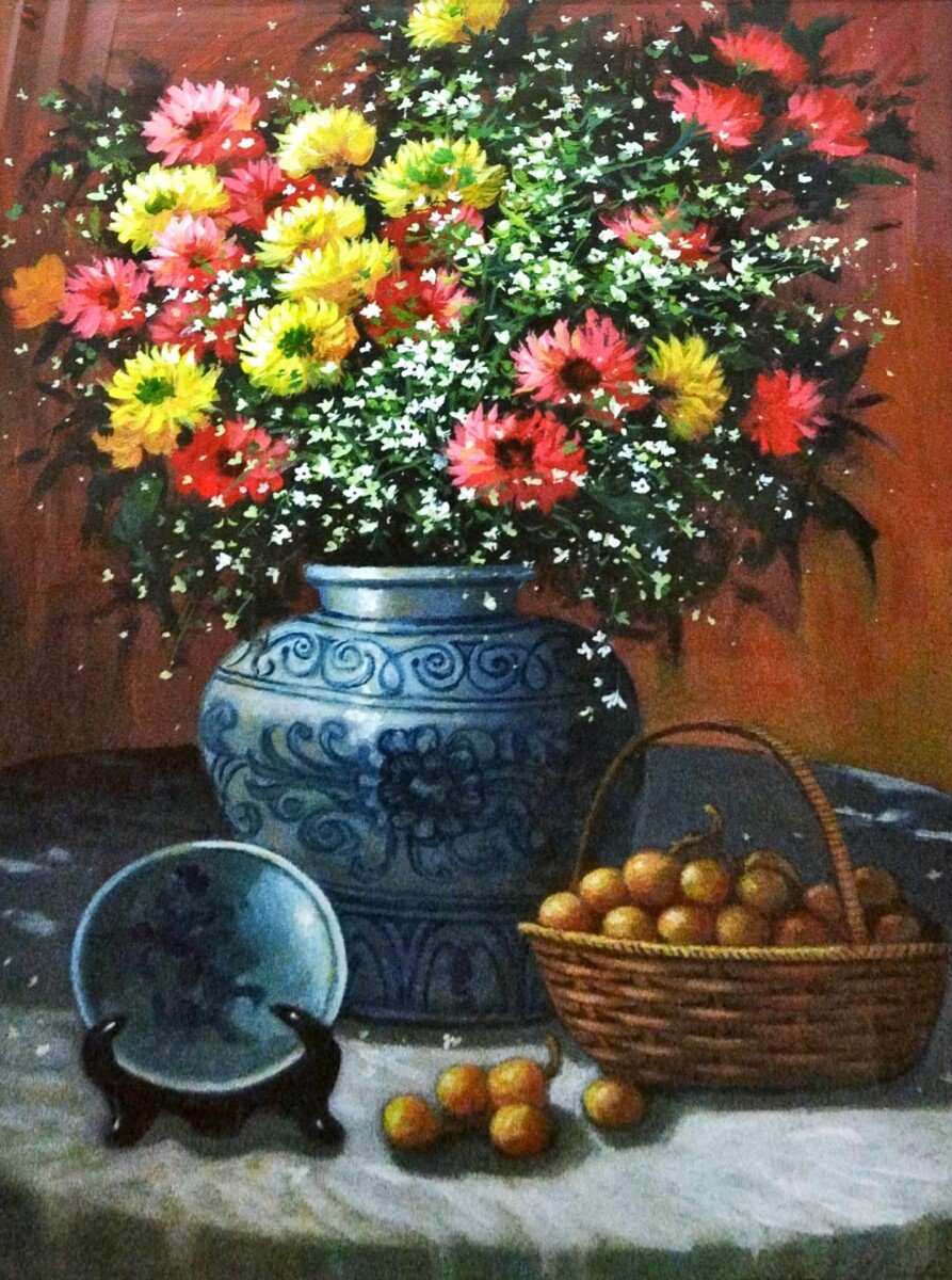 Blue and White Delftware Series by Roland Delos Santos - Art Circle Gallery