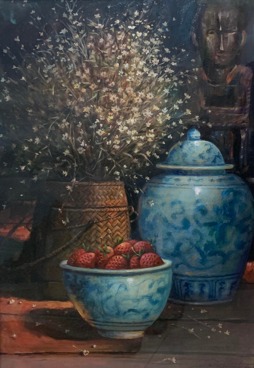 Blue and White Series by Roland Delos Santos - Art Circle Gallery