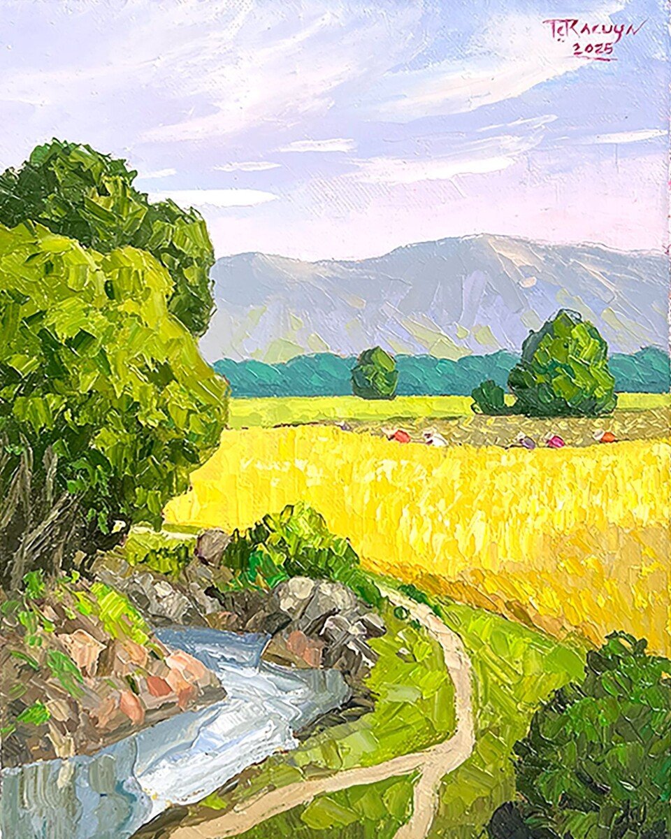 Golden Harvest by Teody Racuya - Art Circle Gallery